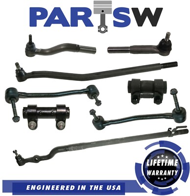 8 pc Front Drag Link Inner Outer Tie Rod for Ford Excursion F-250 Super ...