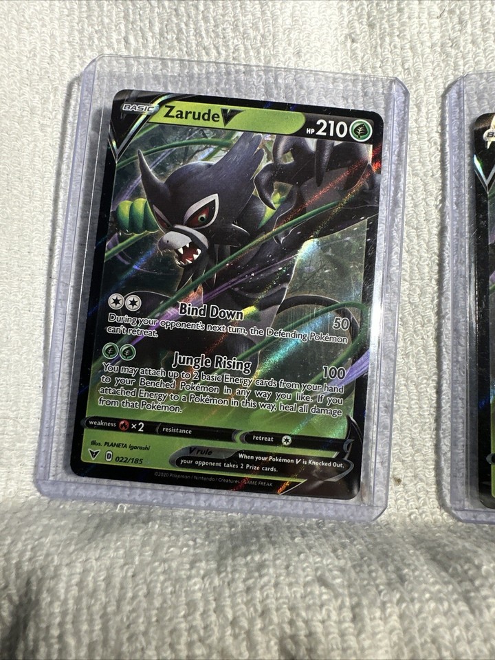 3 Of Zarude V Vivid Voltage Pokemon Card Ultra Rare Pack Fresh 022/185 ...