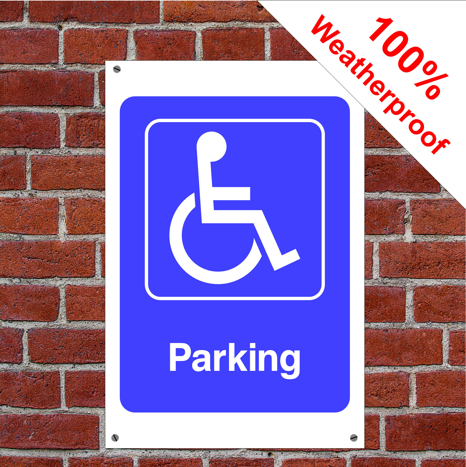 Disabled parking sign DDA010 Waterproof Disability awareness notices | eBay