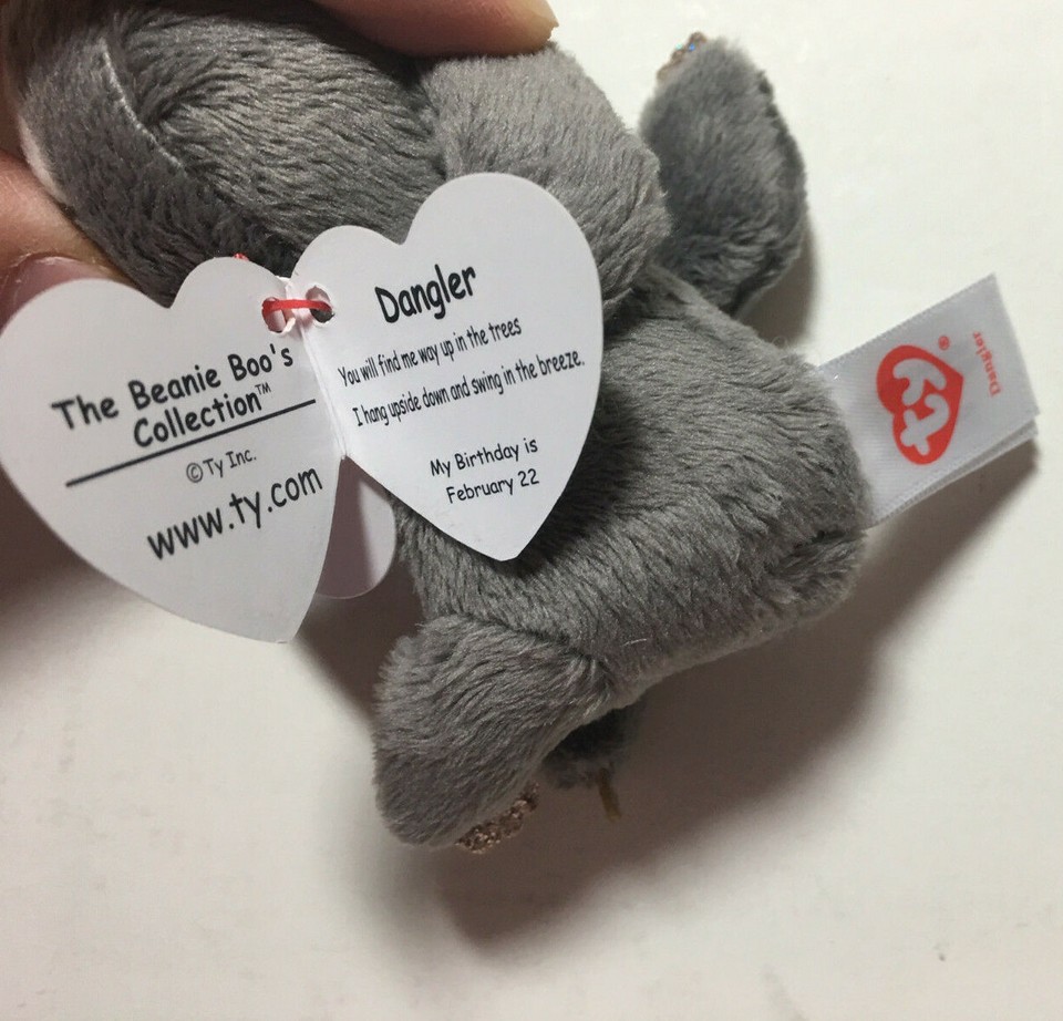 TY Beanie Boos 3" Dangler Sloth Key Clip Stuffed Animal Plush w/ Ty ...