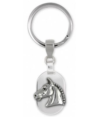 Horse Key Ring Jewelry Sterling Silver Handmade Horse Key Ring HS6-KRE ...