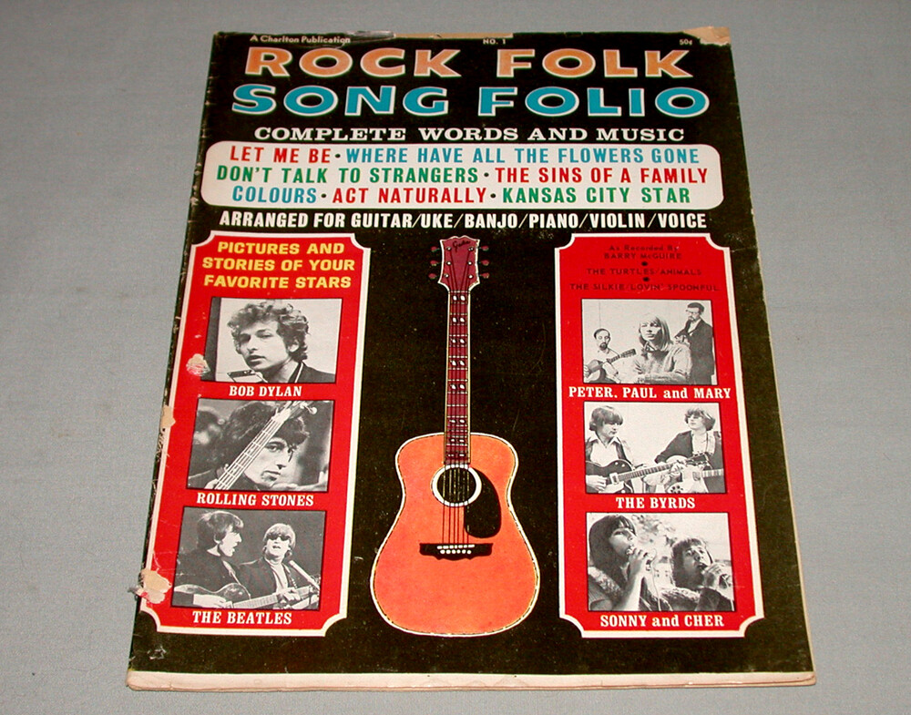 1966 Rock Folk Song Book Magazine # 1 Bob Dylan - Beatles - Stones on ...