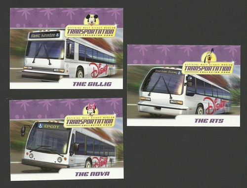 Walt Disney World Motor Coach Bus Transportation Collector Cards Lot of ...