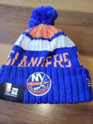 NEW YORK ISLANDERS NHL NEW ERA BLUE & ORANGE BEANIE. NWT | eBay