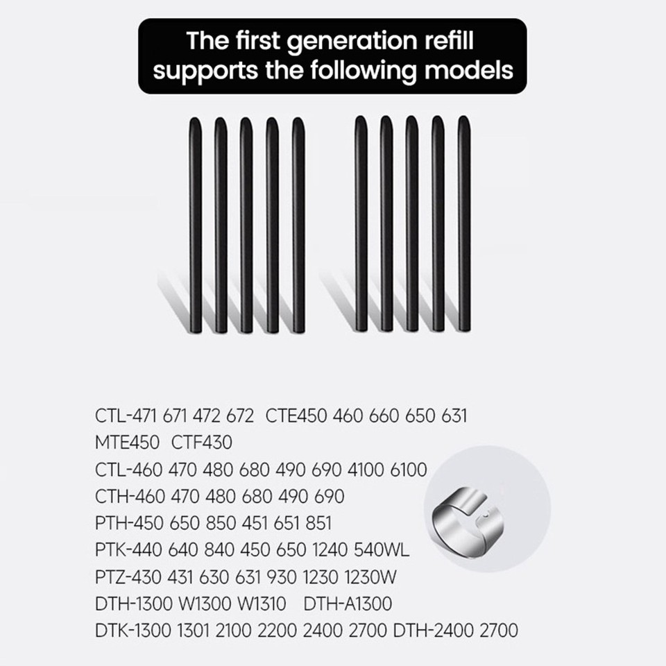 8X(10Pcs Replacement Stylus Pen Nibs for Drawing Pen Graphic ...
