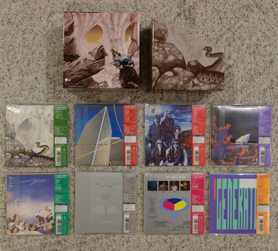 Yes (Relayer) Japan Mini LP CD Promo Box Set (8 Titles) 9-CD Authentic ...