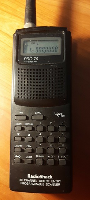 Radio Shack Pro 70 Hyperscan 50 Channel Programmable Scanner for sale ...