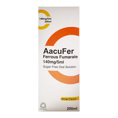 #Trion AacuFerr Ferrous 140mg/5ml Sugar Free Oral Solution - 200ml ...