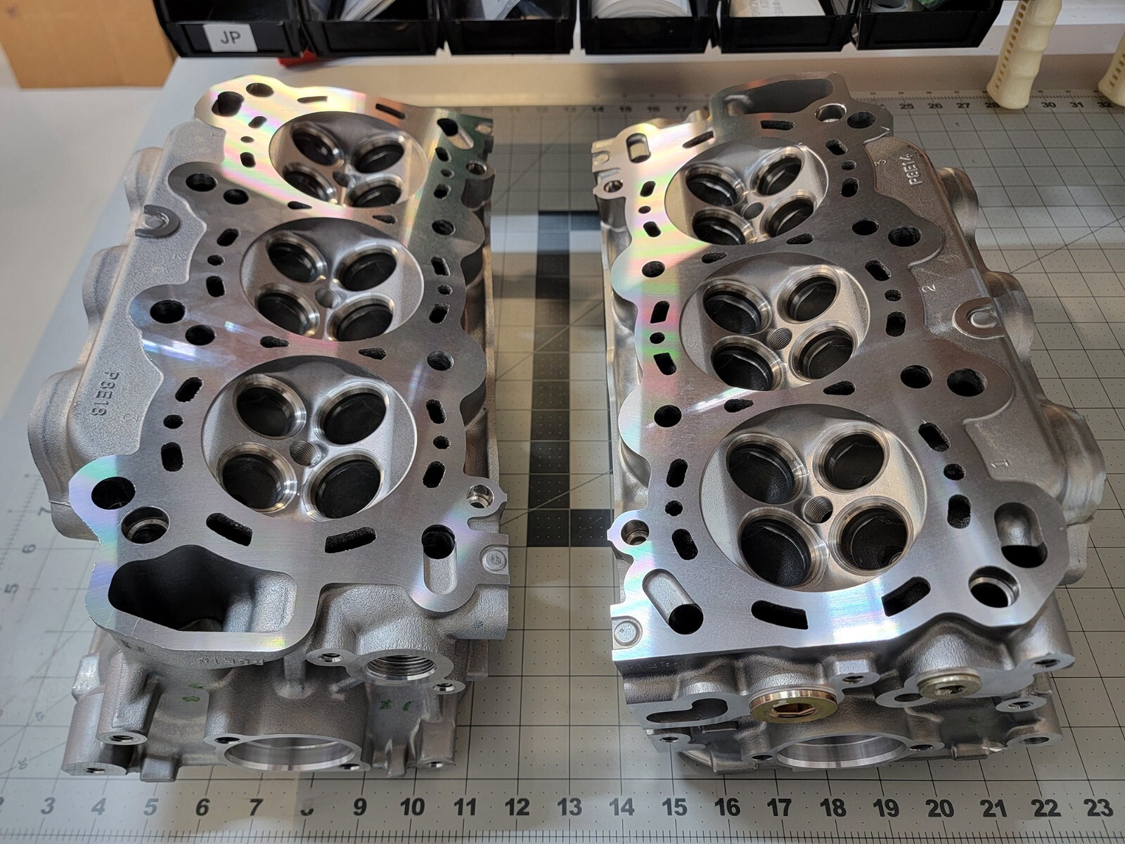 Honda Acura Cylinder Head Pair CL TL MDX Odyssey Pilot J32 J35 J Series ...