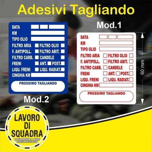 Service Auto Gearbox Oil Label Adhesive 100 Pieces Workshop Control ...