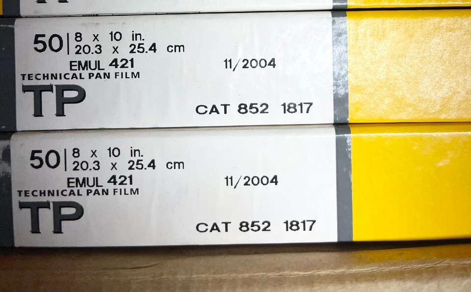 Kodak Technical Pan (TP) 8"x10" Film (50 sheet), sealed. | eBay