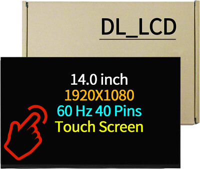 B140HAK03.1 N140HCN-G53 LP140WFB-SPH1 FHD LED LCD Touch Screen ...