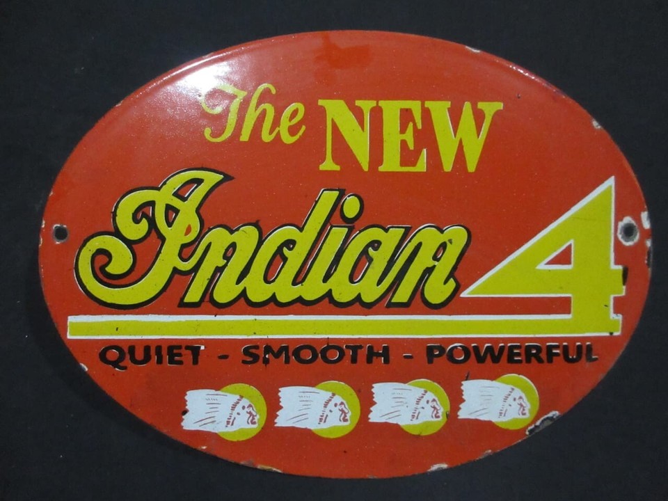 Porcelain Indian Enamel Metal Sign Plate Size 16.5" x 12" Inches | eBay