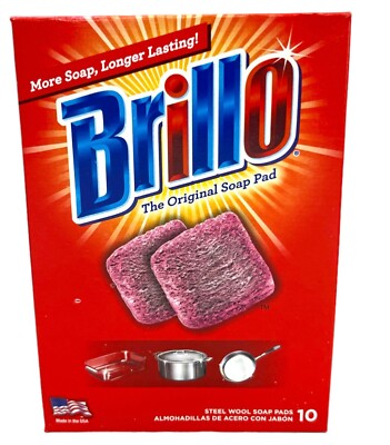 Brillo Steel Wool Pads 10 pads | eBay