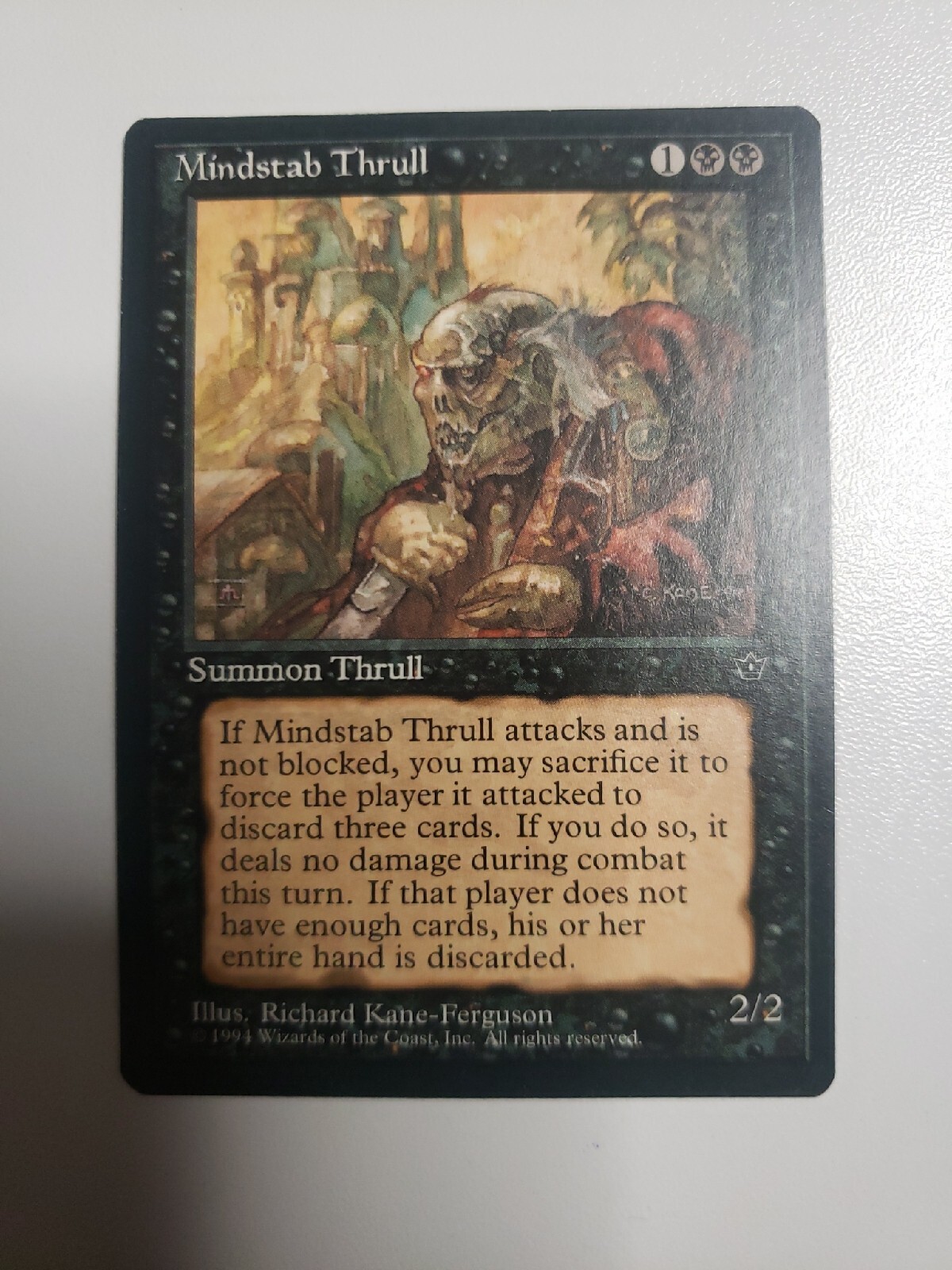 MTG Mindstab Thrull Fallen Empires Version B Magic the Gathering Black ...