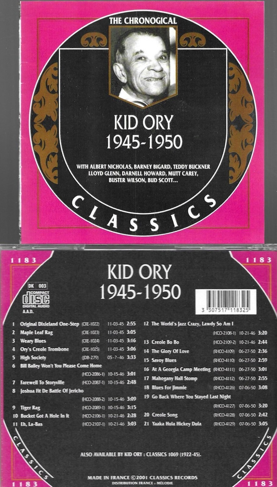 Kid Ory 1945-50 by Ory, Kid (CD, 2002) for sale online | eBay