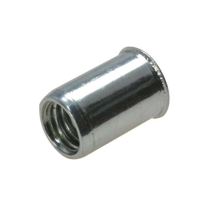 Qty 50 Nutsert M3 Zinc Countersunk Round Open Smooth Grips 0.5-1.5mm ...