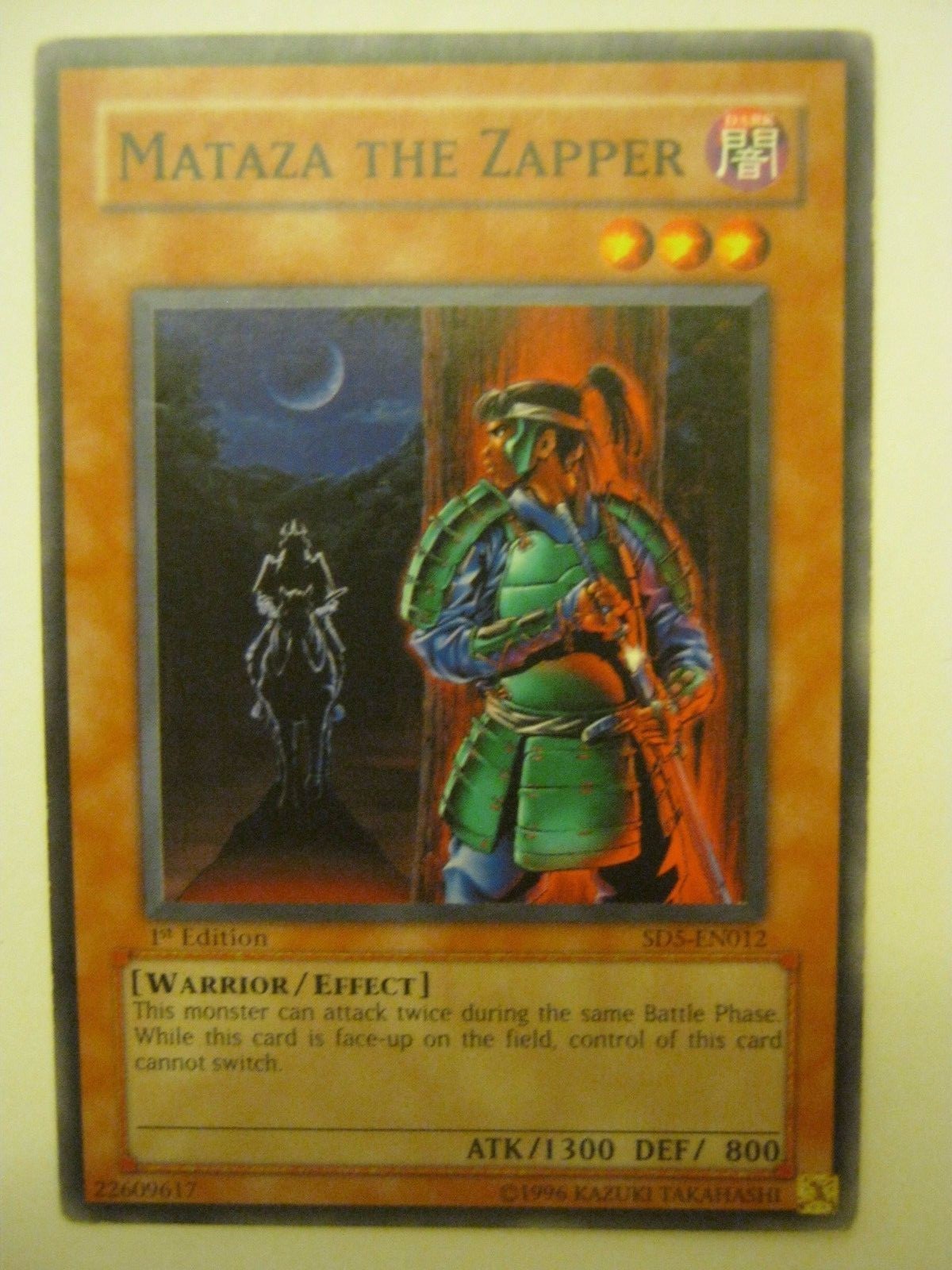(x1) Mataza The Zapper SD5-EN012 Dark Card Yu-Gi-Oh (JB-62) | eBay