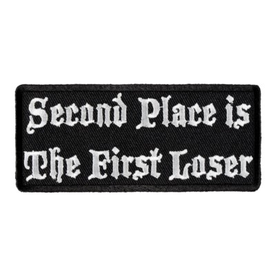 Second Place First Loser Patch, Funny Patches | eBay