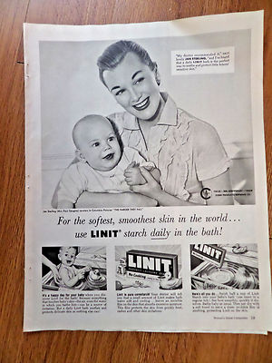 1956 Linit Laundry Starch Ad Hollywood Movie Star Jan Sterling Mrs Paul ...