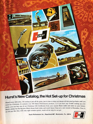 Vintage 1969 Hurst auto parts original color ad | eBay