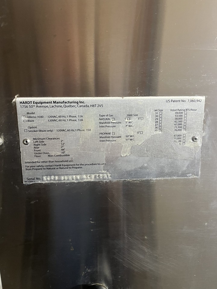 Hardt Inferno 3500 Rotisserie Oven Roller Cart HOBART TEST REPORT! WE ...