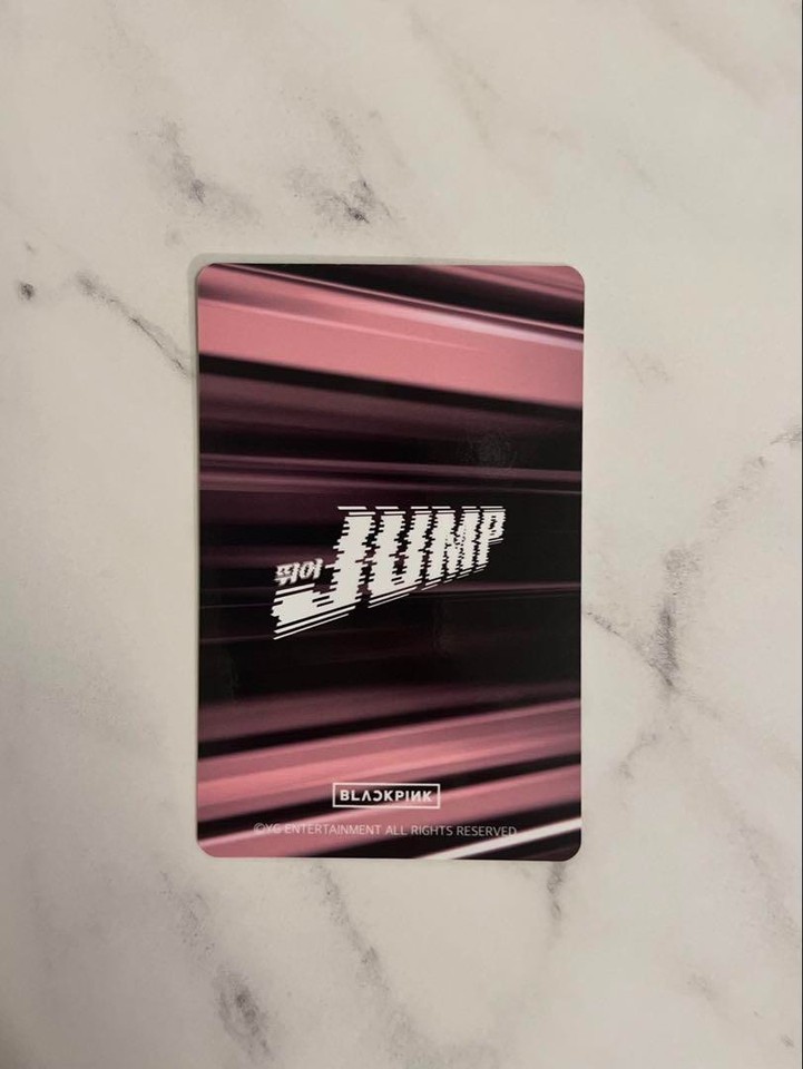 BLACKPINK JENNIE WORLD TOUR DEADLINE JUMP Photocard PC Photo card BLACK ...