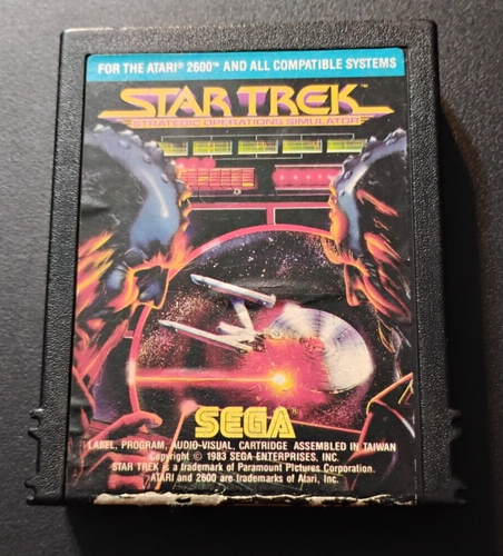 Atari 2600 Star Trek Strategic Operations Simulator Game Cartridge Only ...