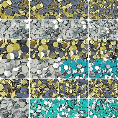 2090 Mirror for Craft Work, Small Mirror Glass Pieces for Lippan Art ...