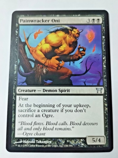 MTG Painwracker Oni Champions of Kamigawa 136/306 Regular Uncommon for ...