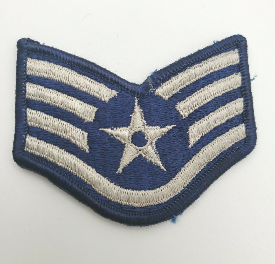 US Air Force Rank Insignia Staff Sergeant Patch. 3" NOS | eBay