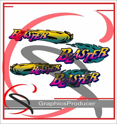 Yamaha Blaster Decals Reproduction Full Set Replica Design 1992 Model ...