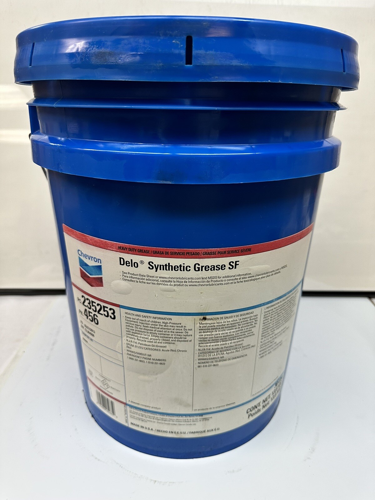 Chevron Delo Synthetic Grease SF, #235253, 30 lb pail | eBay