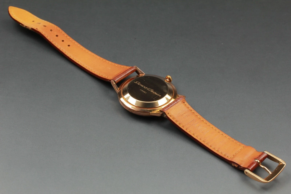 NM Vintage 1960 SEIKO Crown J15003E 21J Gold Hand winding From JAPAN ...