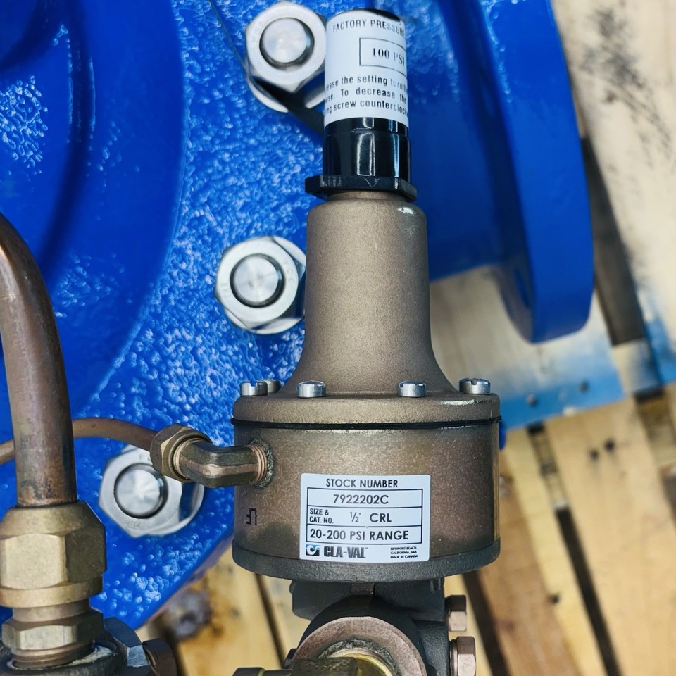 Cla-Val 50A-01B Pressure Reducing Valve 8" 200mm 150 PSI PN16 CRL Pilot ...