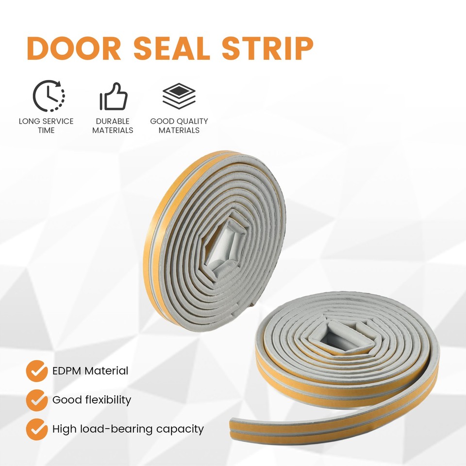 2 Rolls 10 M Draft Excluder for Doors and ,Draught Excluder Tape ...