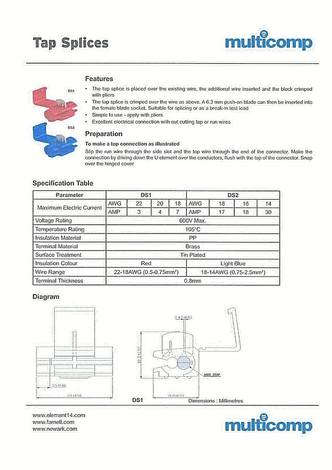scotch block red tap splices bag of 50 pieces bus wire connectors model ...