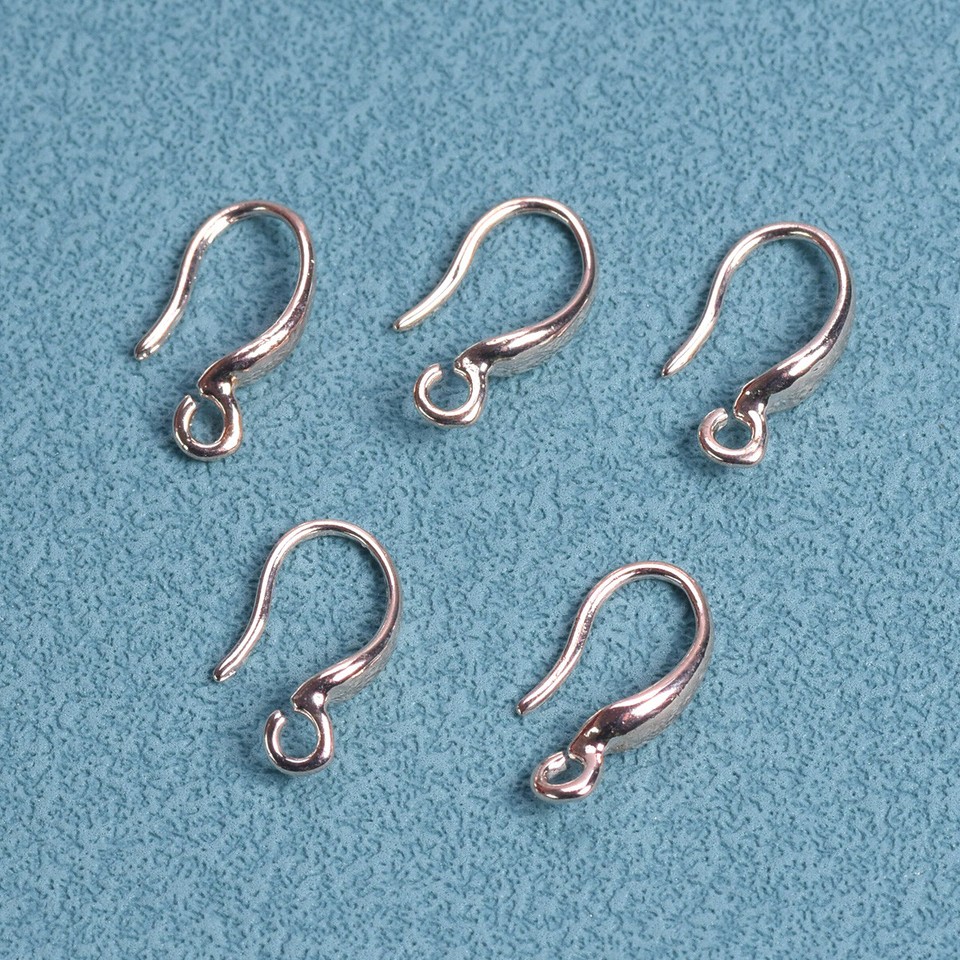 10pcs Copper Earring Clasps Hooks Earwire Fittings For Jewelry Earrings ...