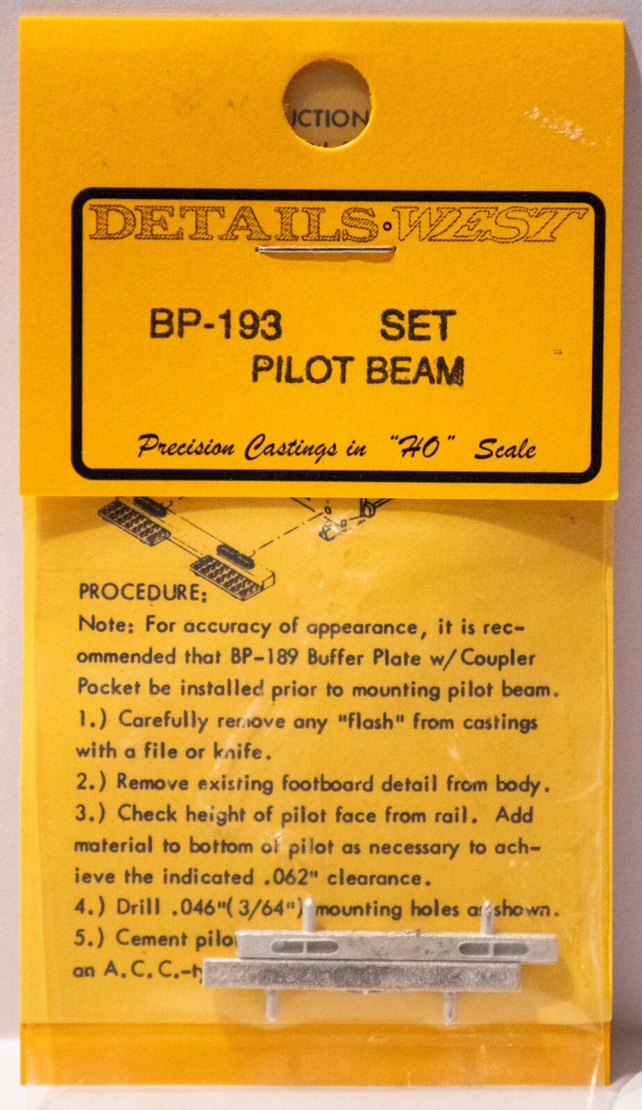 Details West HO #193 Pilot -- Beam Less Footboards pkg(2) | eBay