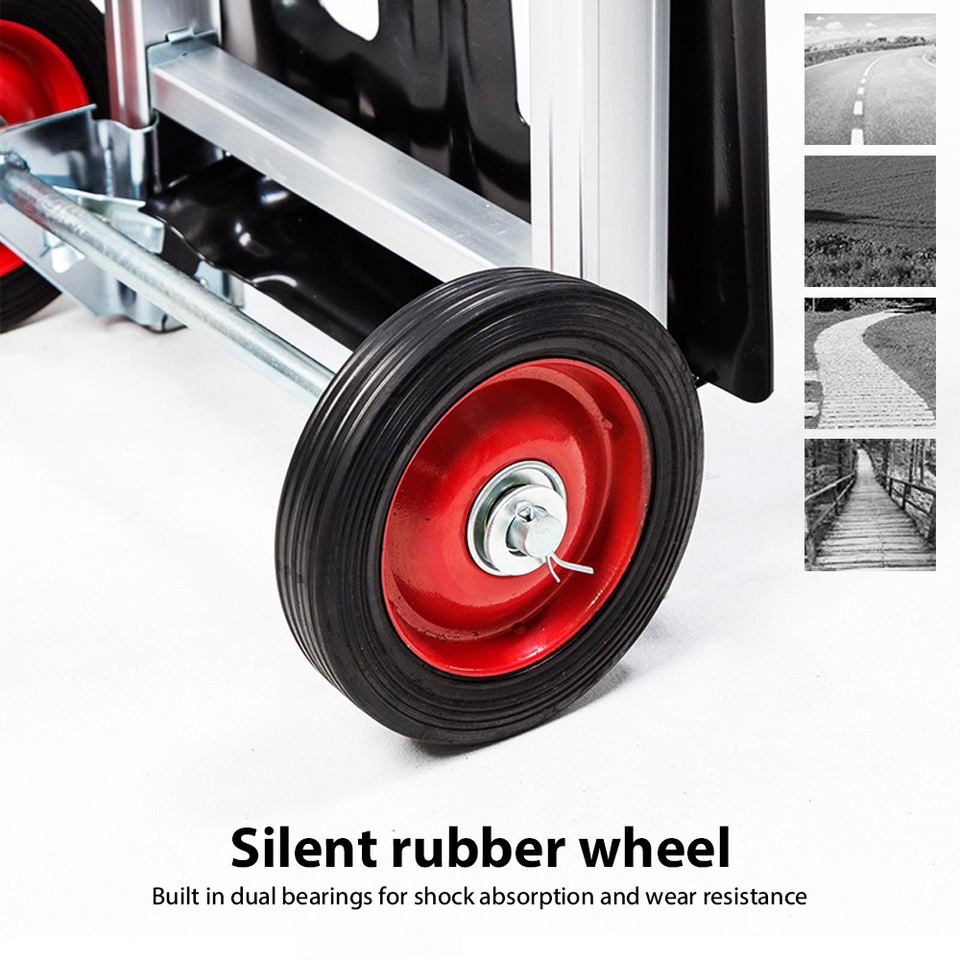 80KG Heavy Duty Lightweight Folding Hand Sack Trolley Truck Barrow Cart ...