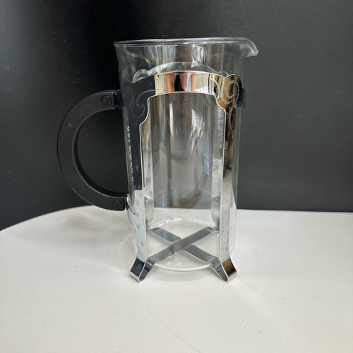 Starbucks French Press Pitcher Etched Glass 4-Cup Chrome Coffee Maker ...