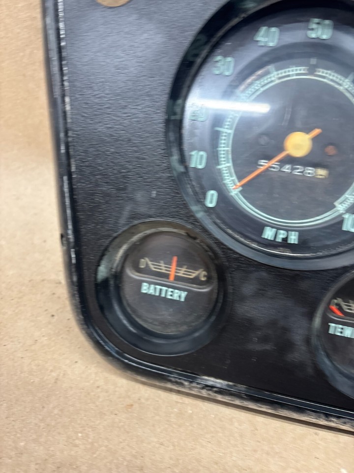 1967 1972 71 C10 C20 Chevrolet Gmc Project Gauge Cluster Speedometer ...