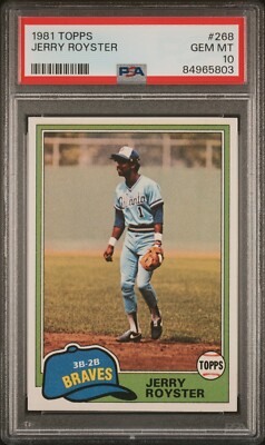 1981 Topps #268 Jerry Royster - PSA 10 | eBay