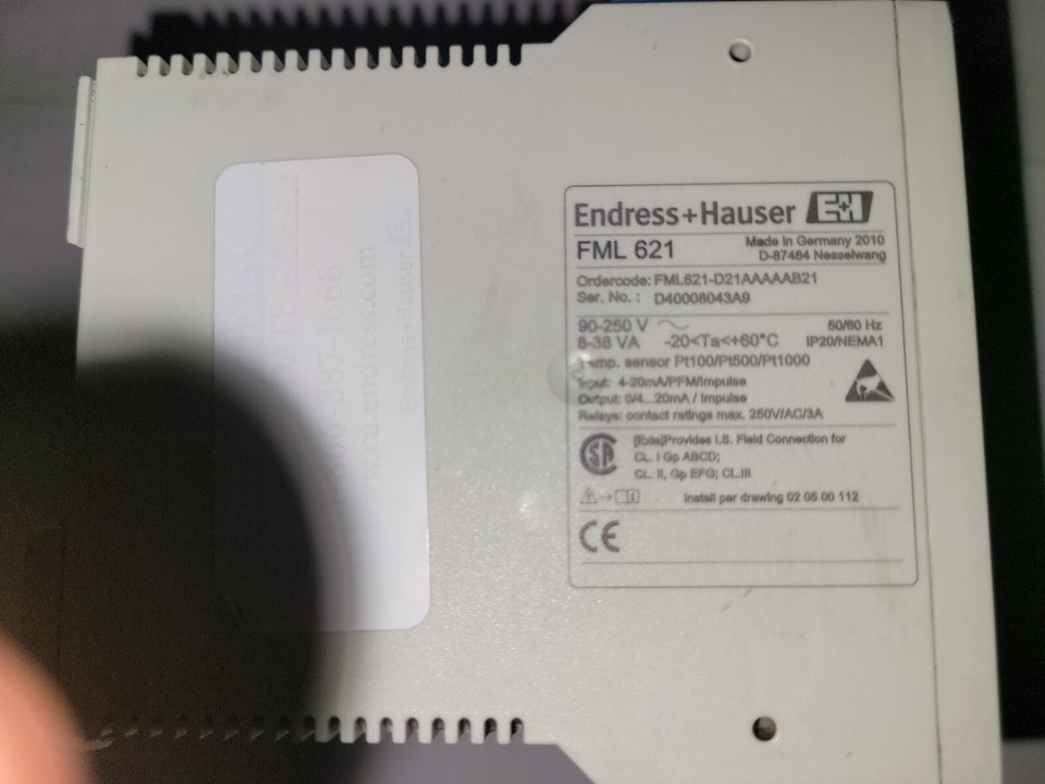 Endress+Hauser FML621 Vibronic Density Calculator 24V | eBay