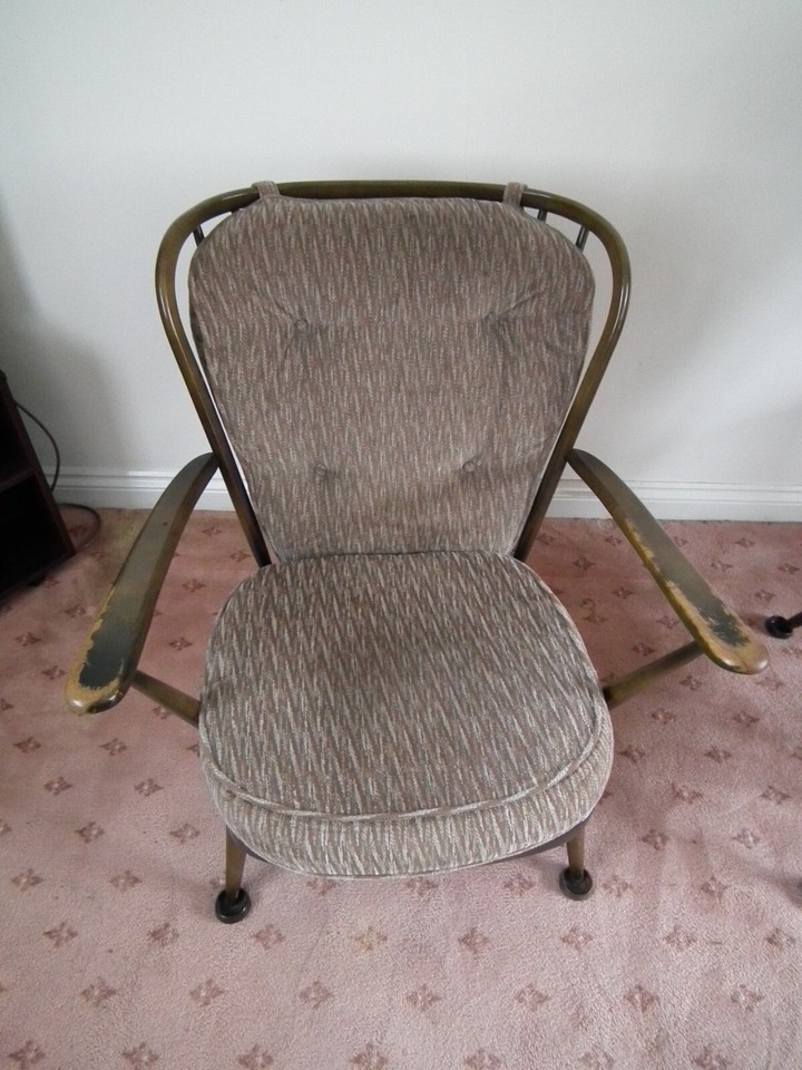 Vintage Ercol Windsor 477 low back / 478 high back easy chair set | eBay UK