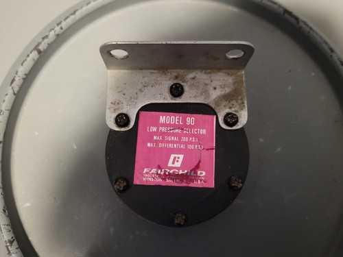 Fairchild Low Pressure Selector w/ Bracket, Model 90 | eBay