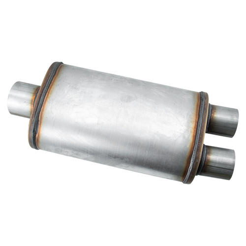 Body Exhaust Muffler MAX FLOW Stainless Steel 5"*8" 3" Inlet 2.5 ...