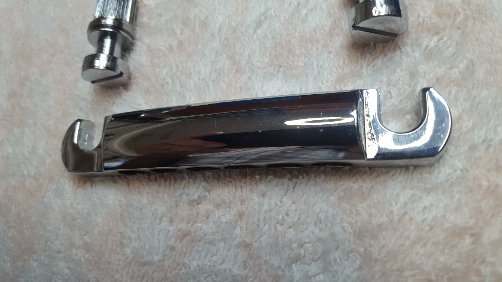 Guitar 12-String Stop Tailpiece in Chrome NOS | eBay