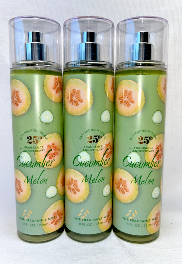 3 Cucumber Melon Fragrance Mist Bath & Body Works 8 fl oz | eBay
