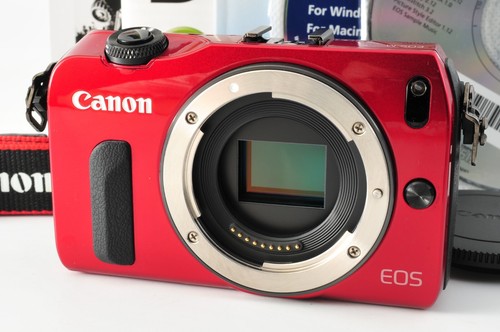 [Near Mint] Canon EOS M Red 18.0MP Mirrorless Digital Camera Body From ...